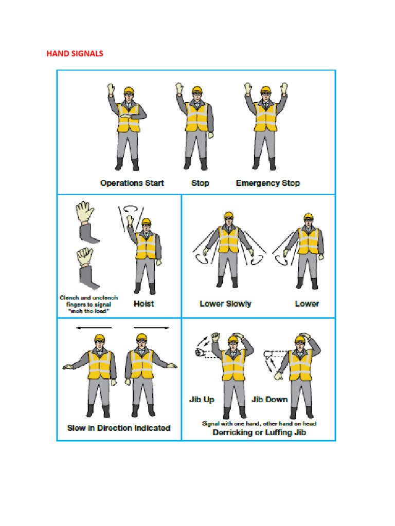 Rigging Hand Signals | PDF