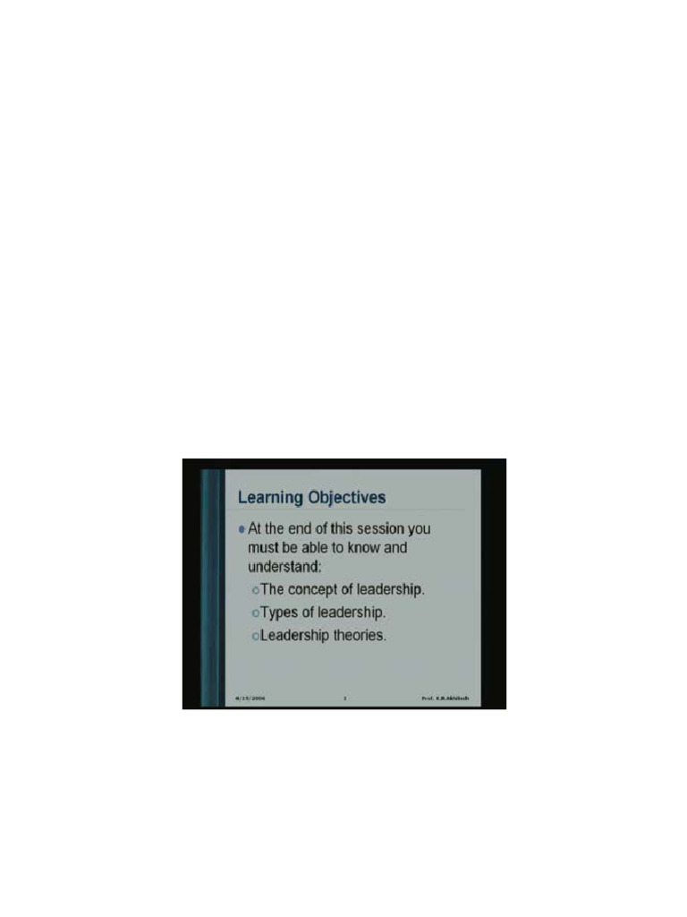 lec9 Leadership | PDF | Leadership | Psychology