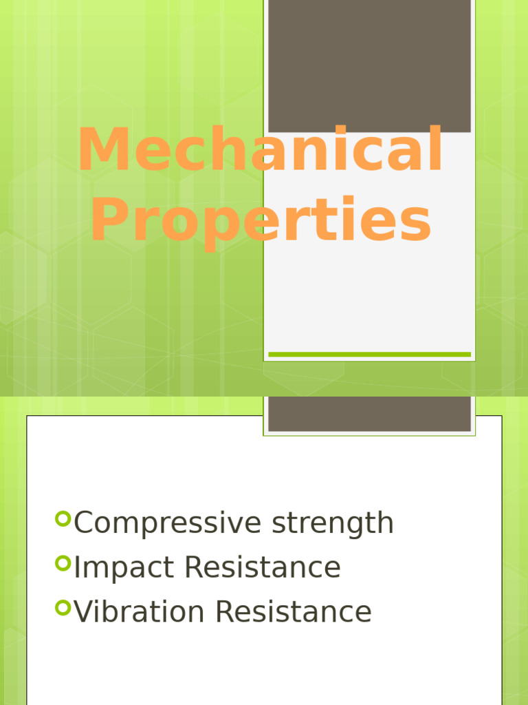 Lecture 4 Mechanical Properties | PDF | Strength Of Materials ...