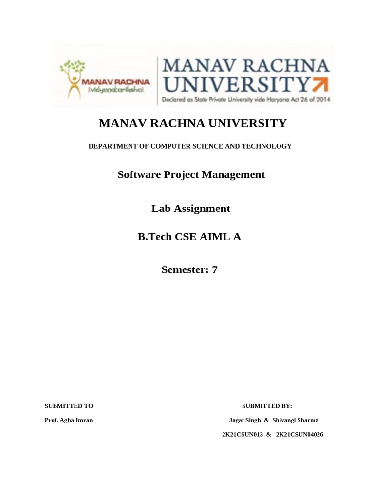 SPM Lab Assigment | PDF | Computer Science | Information Technology