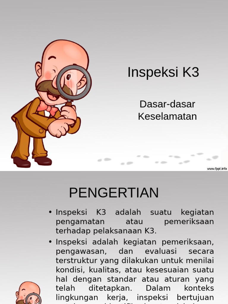 Inspeksi k3 - Dasar-Dasar Keselamatan | PDF