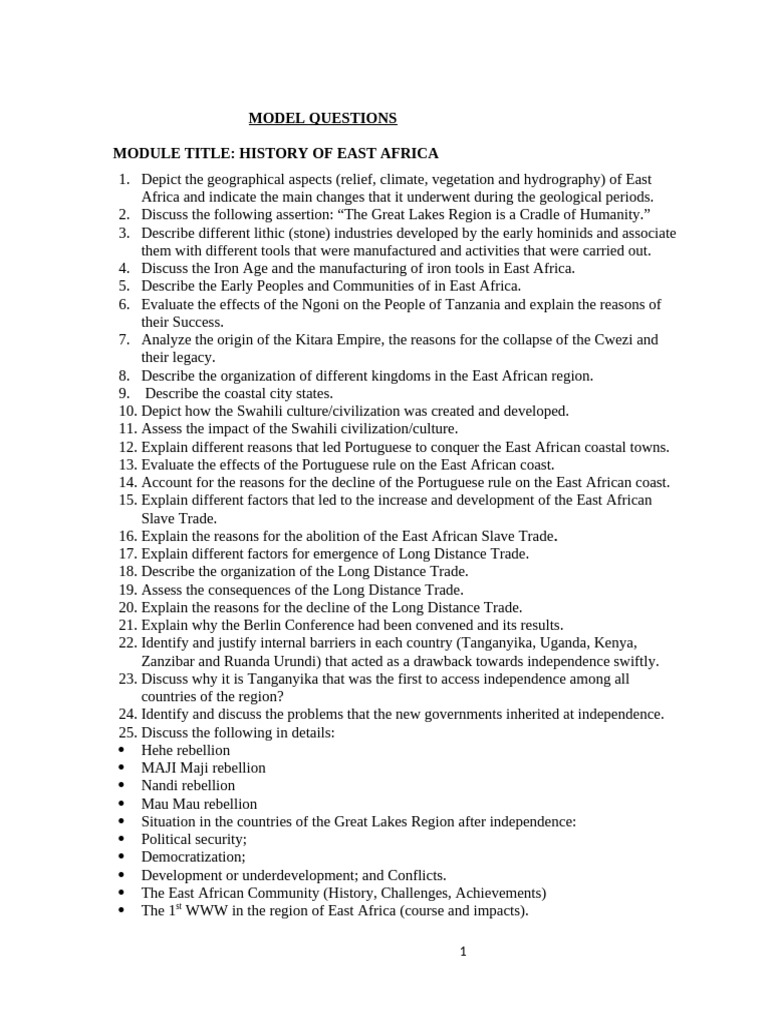 Formation of IBEACO in East Africa | PDF | East Africa | Africa