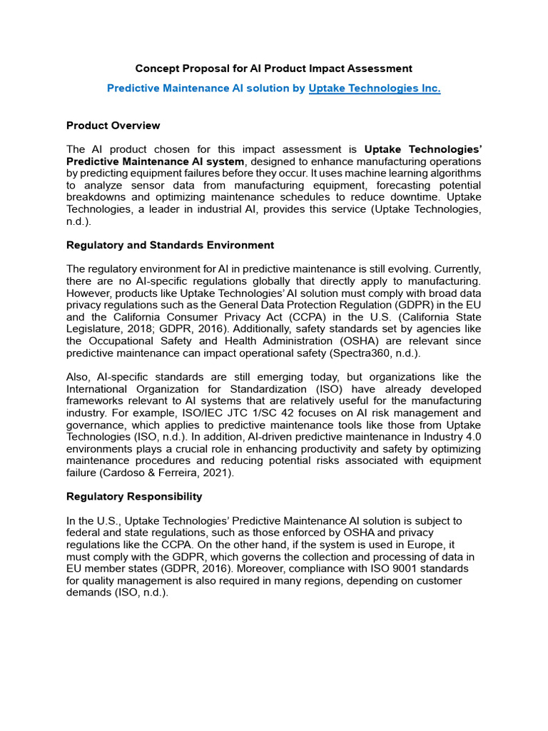 Concept Proposal For AI Impact Assessment - AI For Predictive ...