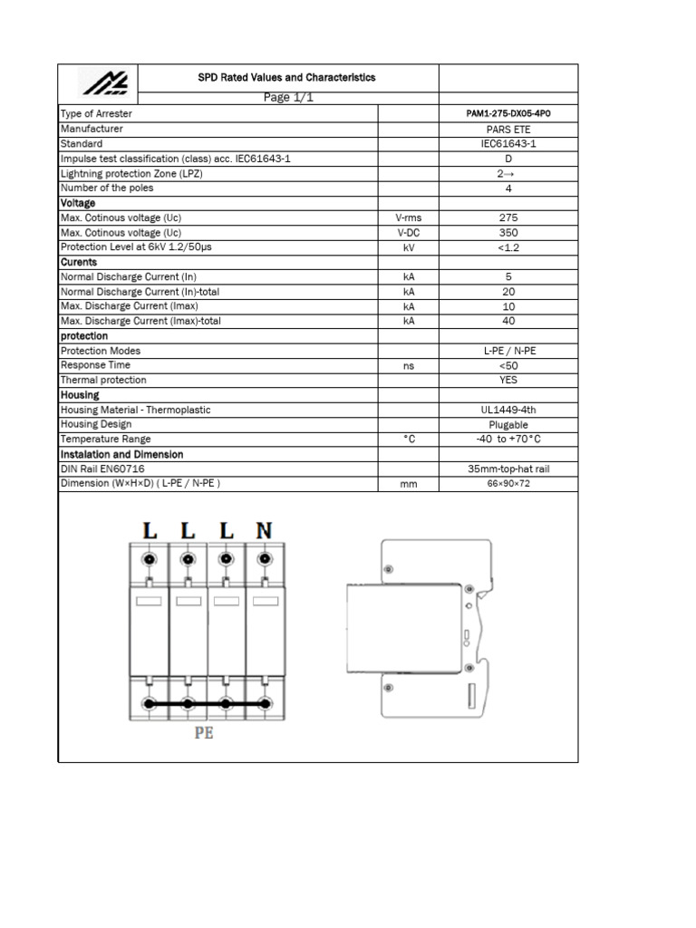 Pam1 275 DX05 4P0 | PDF