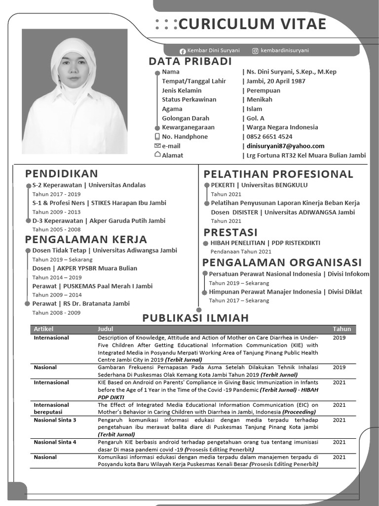 CV Dini Suryani | PDF