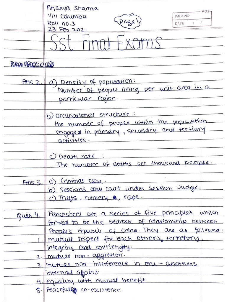 Sst Final Subjective Pdf