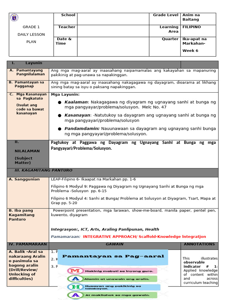 Cot Fil 6 Q4 W6 | PDF