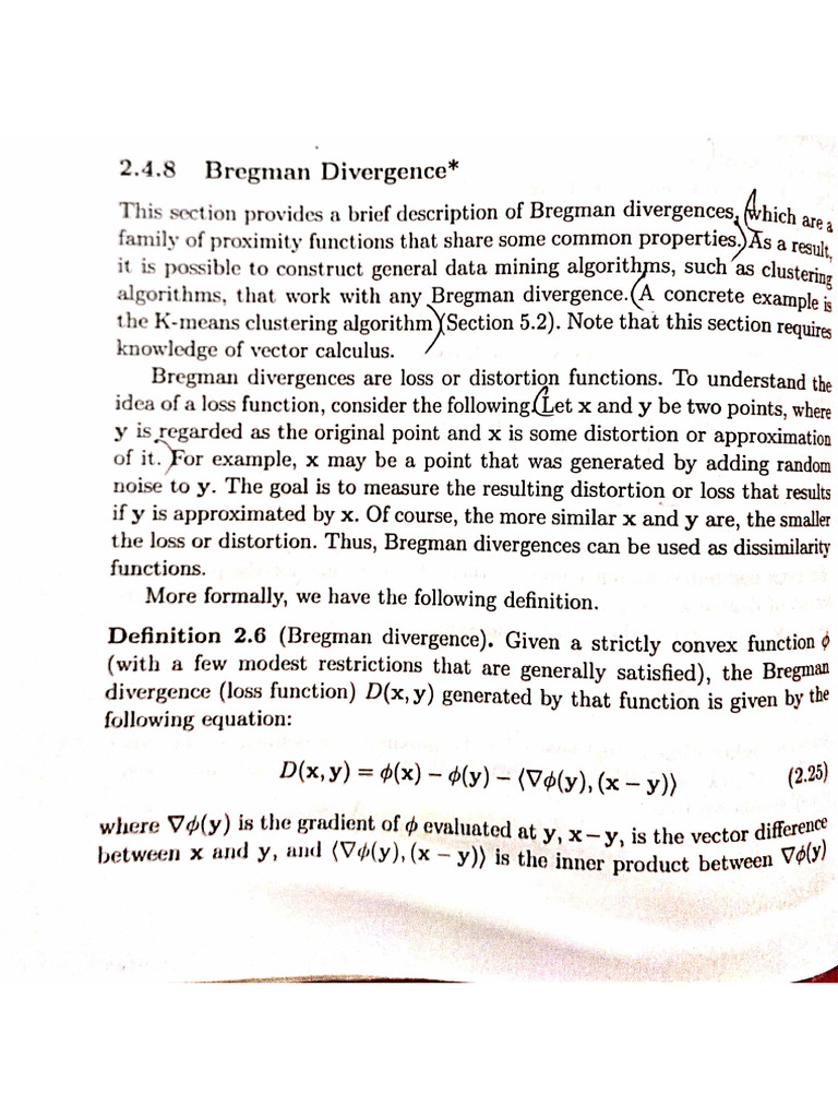Bregman Divergence | PDF