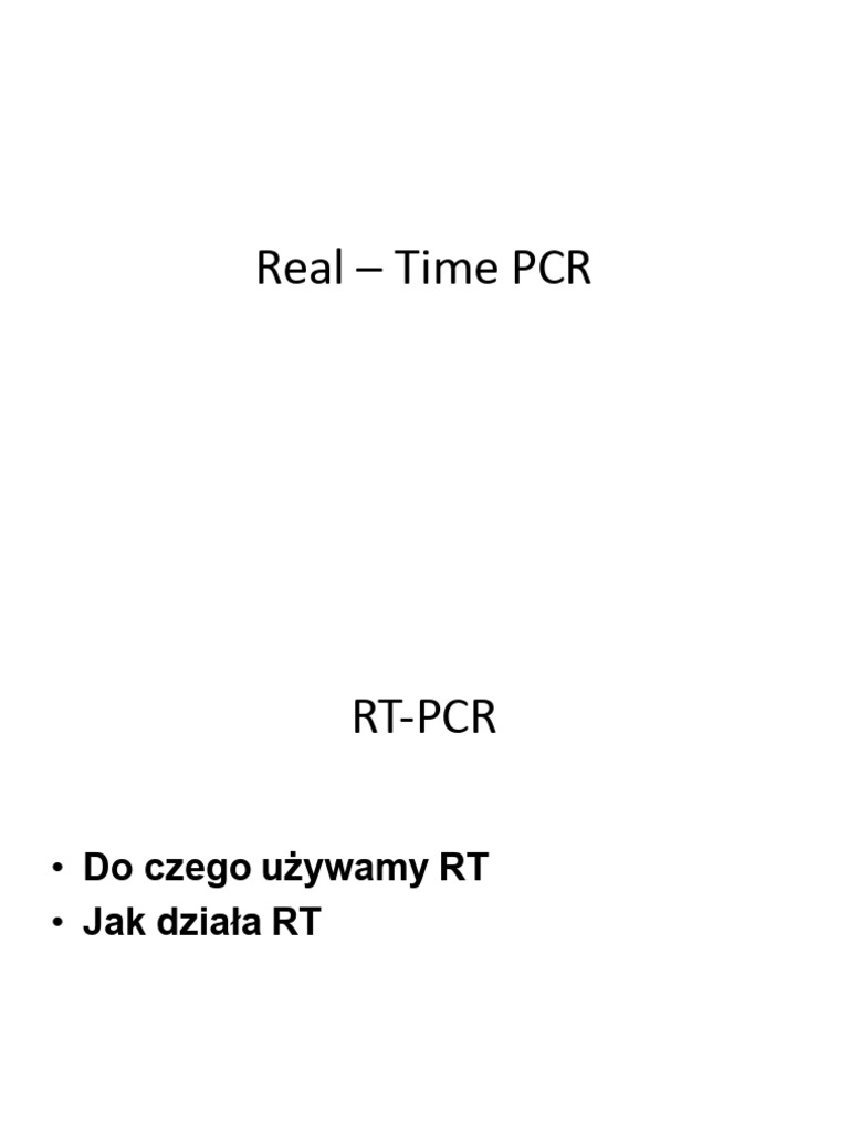 Real Time PCR | PDF
