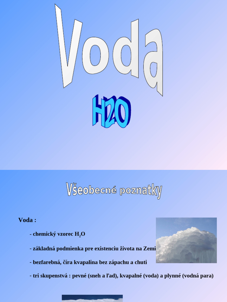 Voda | PDF