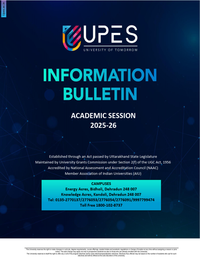 Info Bulletin - AY2025 - 09 - Dec'24 | PDF | University And College Admission | Engineering
