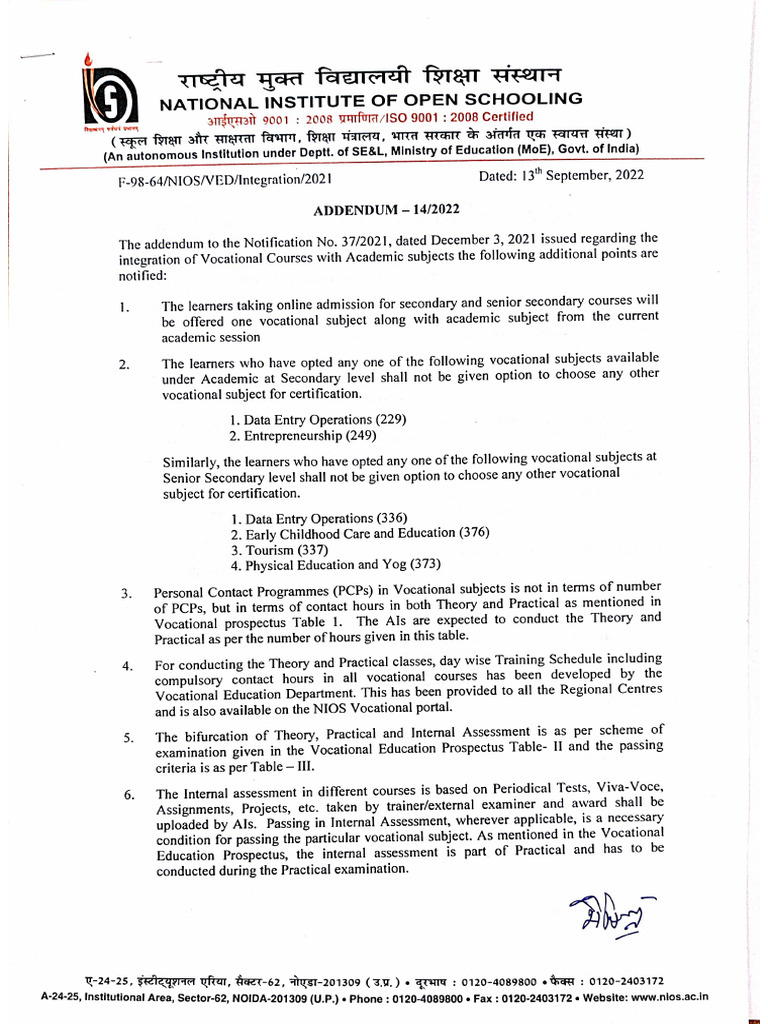 Addendum-14 | PDF