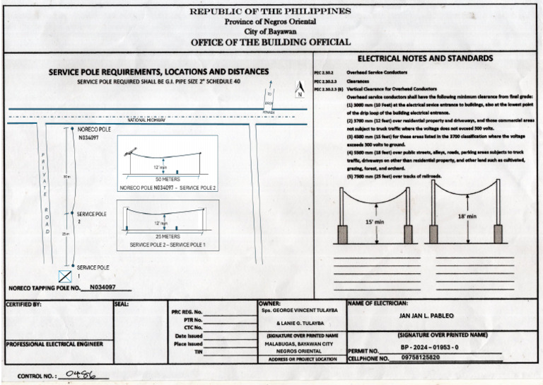 Service Pole Req Final | PDF