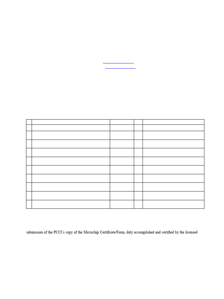 Form Application To Purchase Microchip | PDF