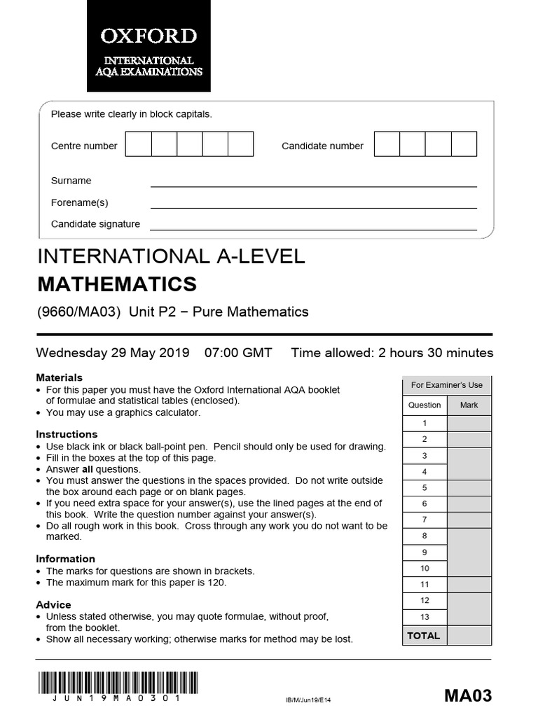 MA03-QP-29May19 | PDF | Polynomial | Mathematical Objects