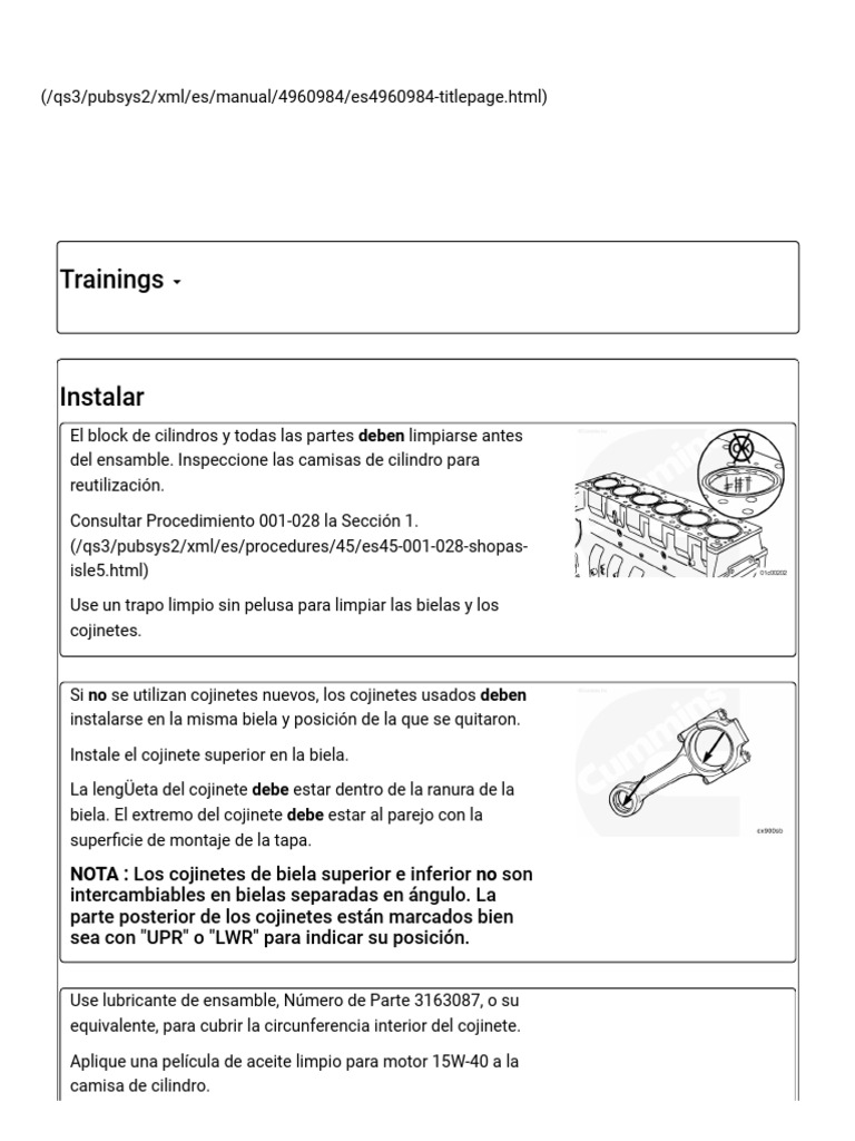 biela isl | PDF | Pistón | Rodamiento (Mecánico)