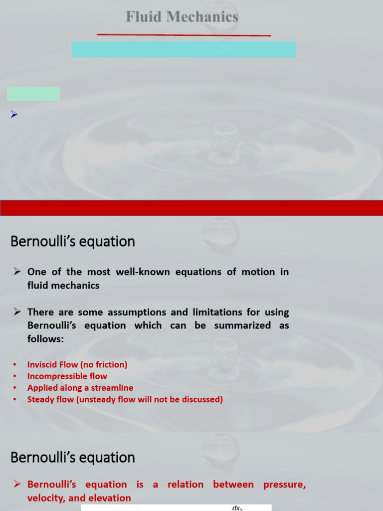 Lecture (5) | PDF | Fluid Dynamics | Pressure