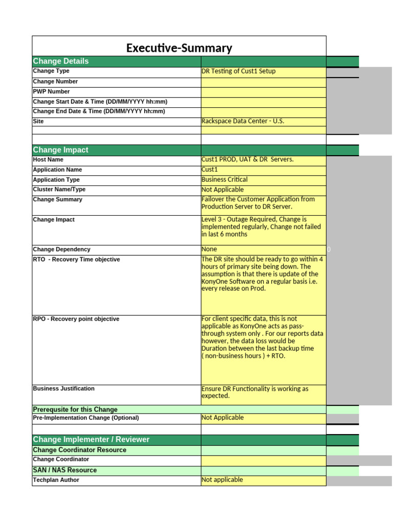Sample DR TechPlan V2 | PDF | Disaster Recovery | Domain Name System