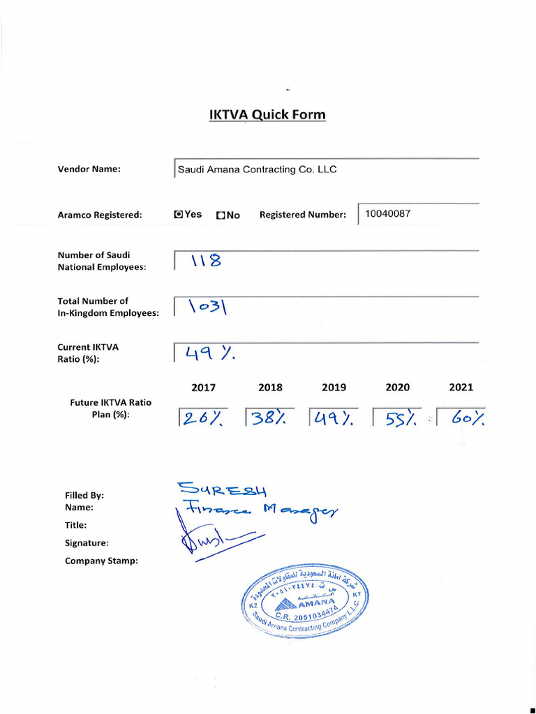 2.14 IKTVA Quick Form | PDF