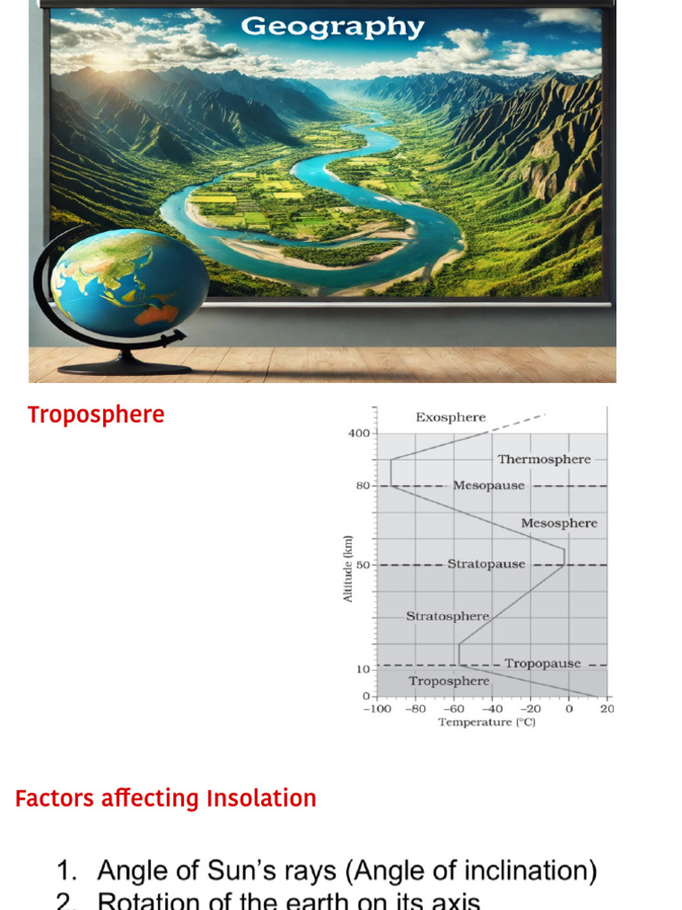 Geography Crash Course Lecture 2 | PDF | Atmosphere Of Earth | Troposphere