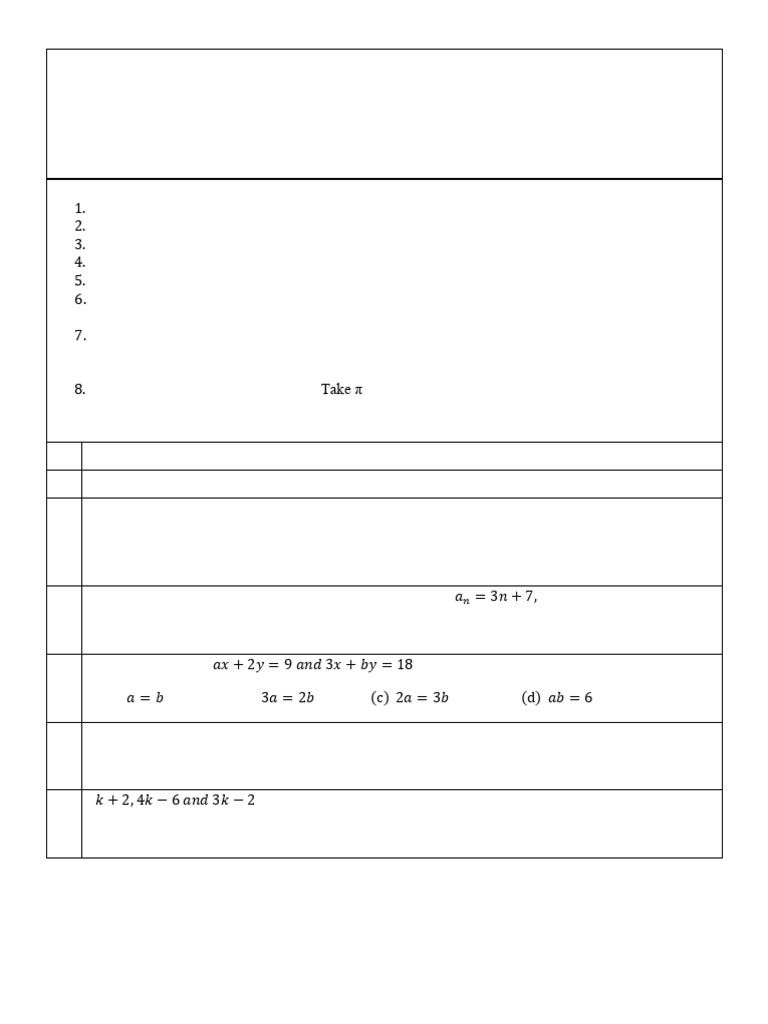 Set-2 QP | PDF | Circle | Area