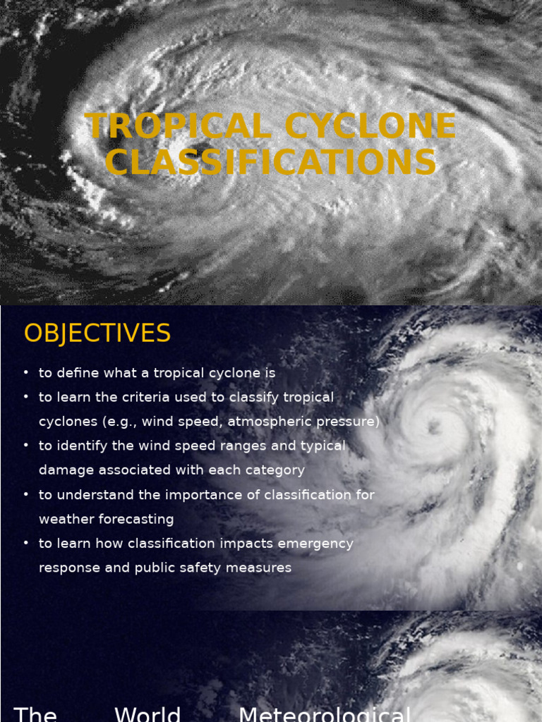 TROPICAL-CYCLONE-CLASSIFICATIONS | PDF | Tropical Cyclones | Meteorology