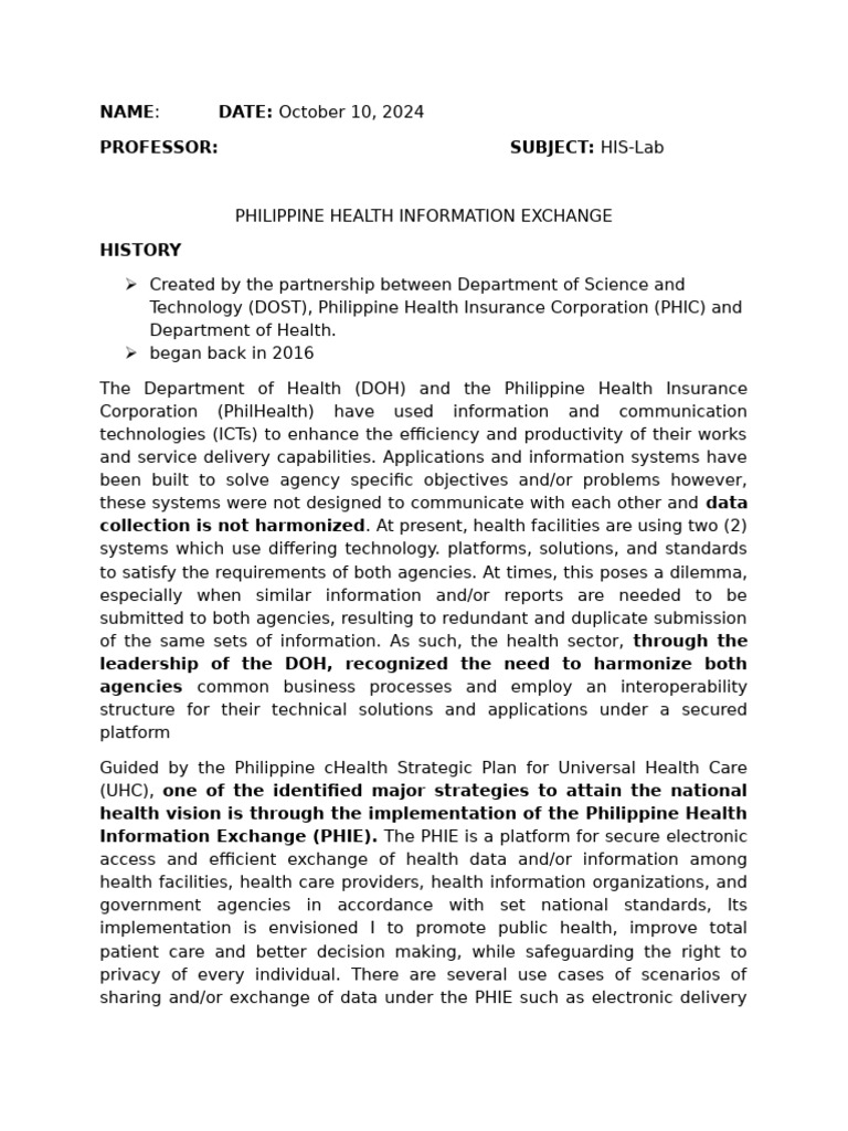 PHIE-SECTION-B | PDF | Electronic Health Record | Health Care