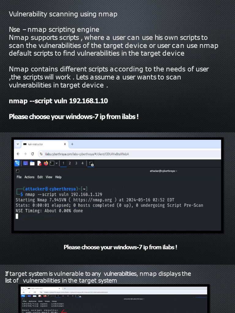 (8)Vulnerability Scanning and Ms17 010 Exploit | PDF | Computer File | Directory (Computing)