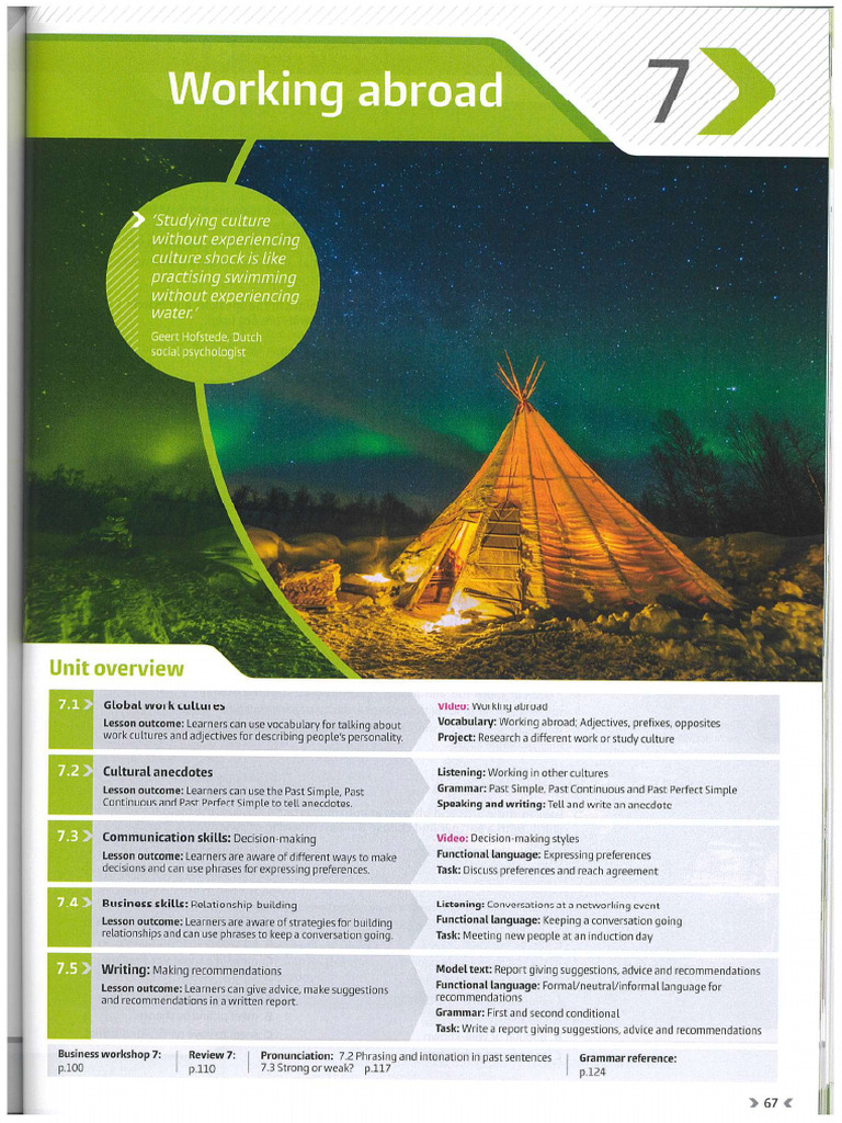 Unit 7 - Working abroad | PDF