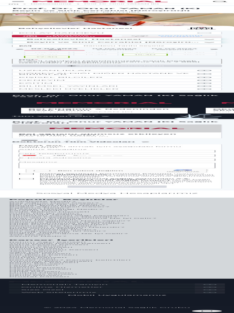 Prof. Dr. Onur YAMAN (K) - Memorial | PDF