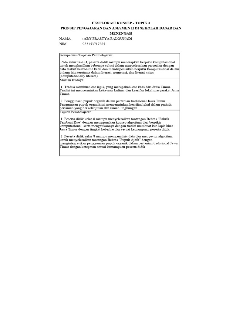 Eksplorasi Konsep-T3 Ppa II | PDF