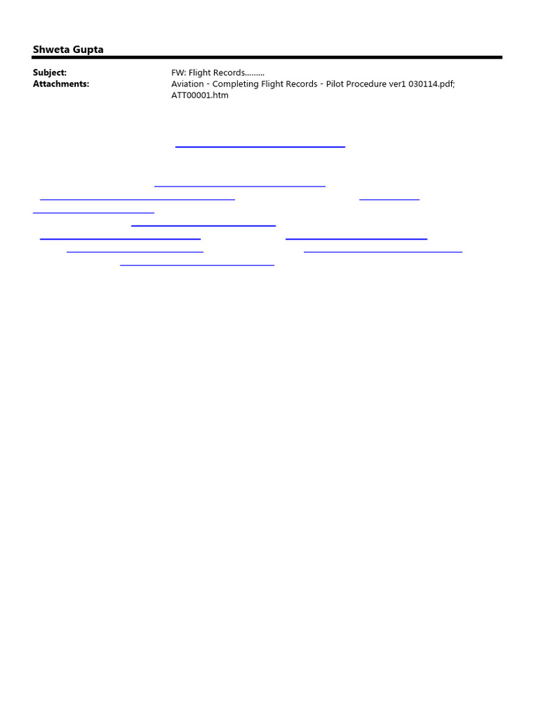 Flight Records Completion Guide | PDF | Aerospace | Aircraft