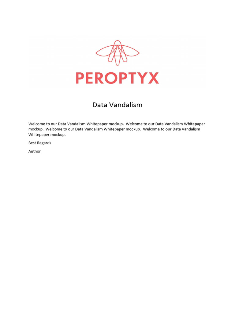 Data Vandalism Whitepaper | PDF