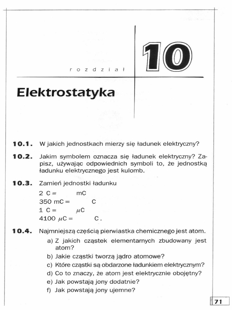 Elektrostatyka 1 | PDF