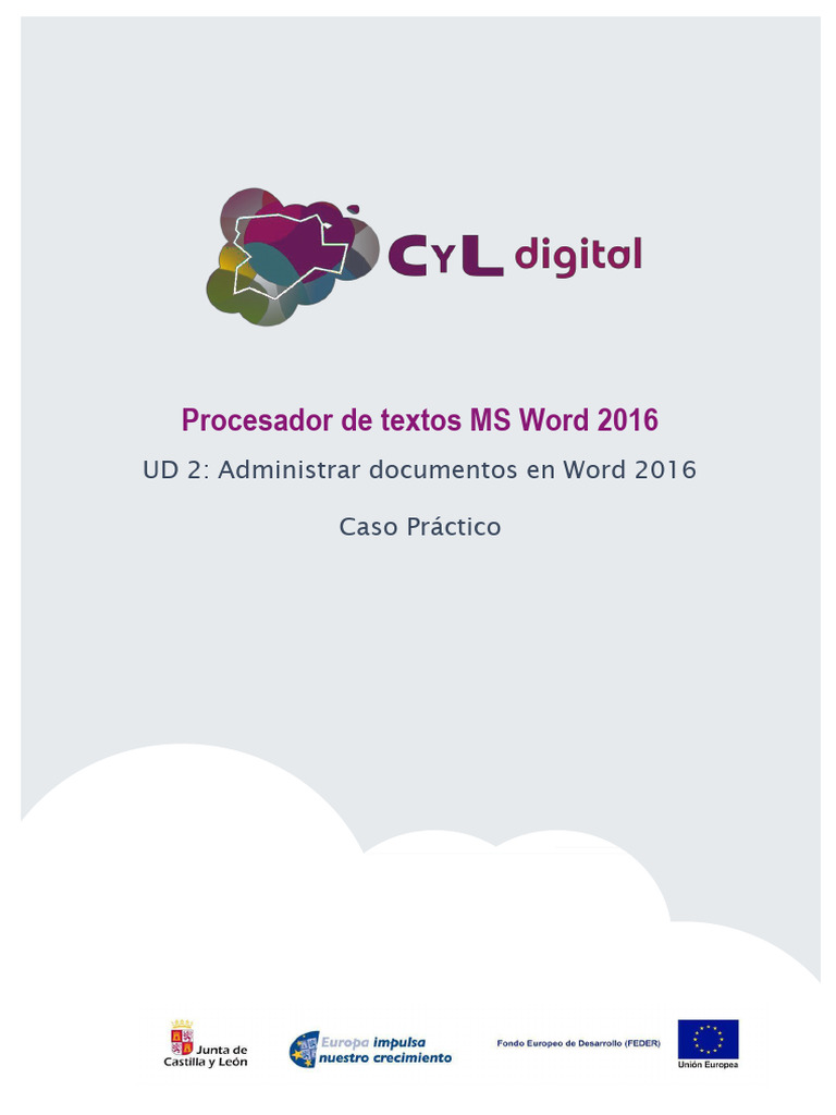 Word 2016 UD2 Caso Practico | PDF | Informática | Software