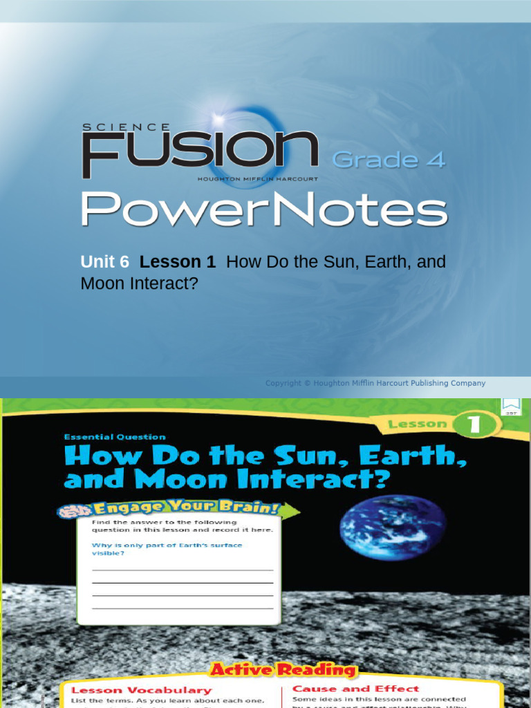 Gr4Unit6lesson1 (1) | PDF | Earth | Sun