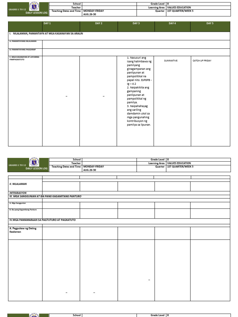 Esp 8 Dll Pampolitikal | PDF