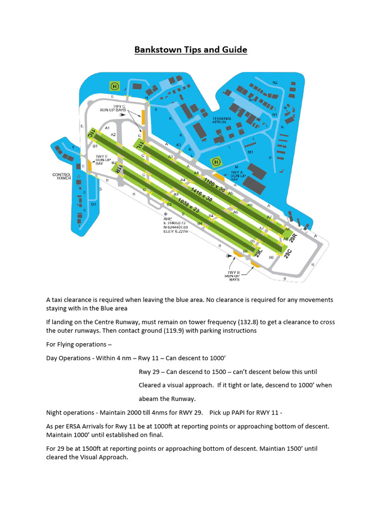 Bankstown Tips and Guide Greg Edit 2 | PDF | Transport Safety | Air ...