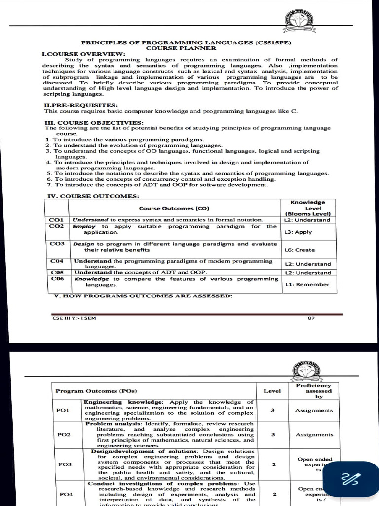 note1 | PDF | Computer Programming | Programming Language