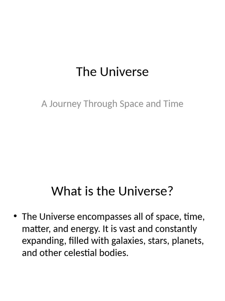 The Universe Presentation | PDF