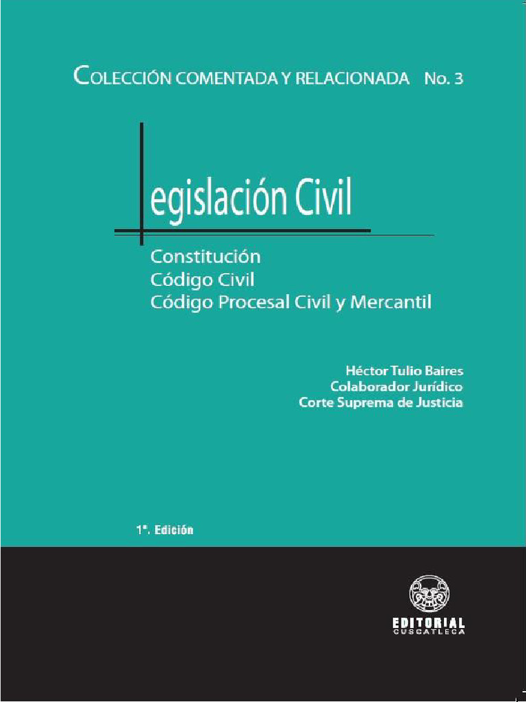 LEGISLACIÓN CIVIL 3 en 1. ÍNDICE Y PRIMERAS PÁGINAS. | PDF | Habeas ...