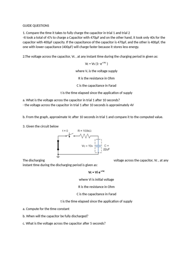 Guide Questions Exp5 | PDF