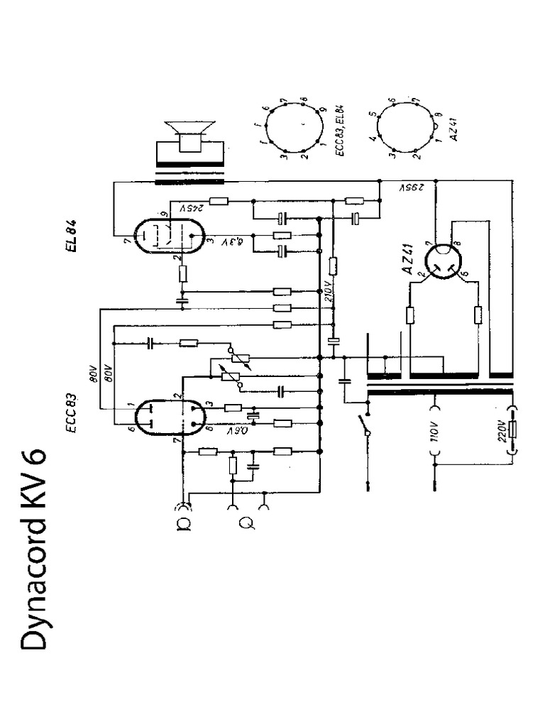 Dynacord kv6 Schematic | PDF