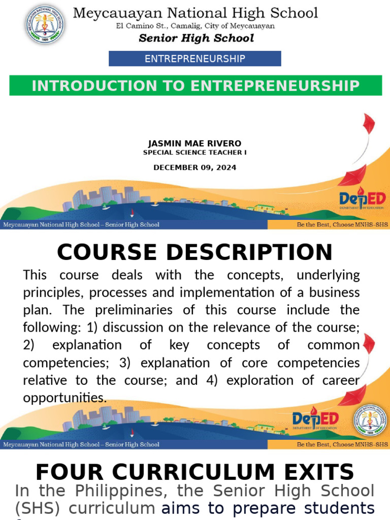 Entrep Lecture 1 Intro To Entrep | PDF | Entrepreneurship | Cognition