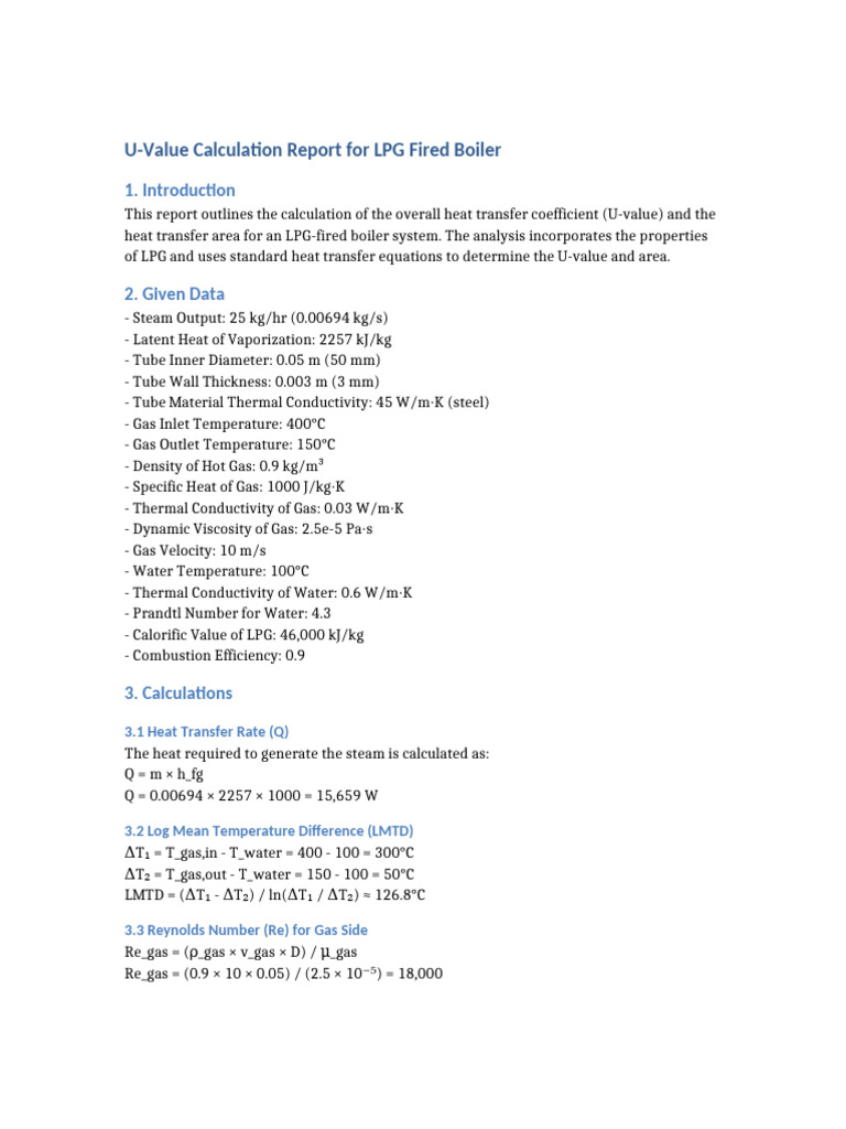 U_Value_Calculation_Report | PDF