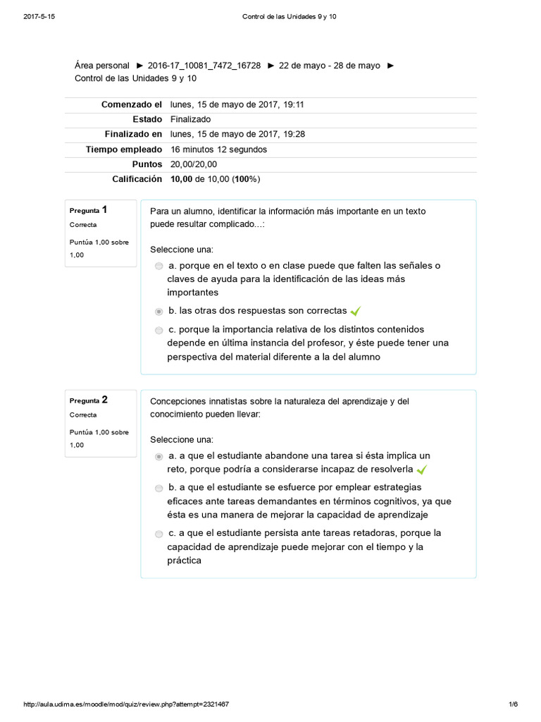 Recopilatorio Ud 9 y 10 | PDF | Motivacional | Motivación