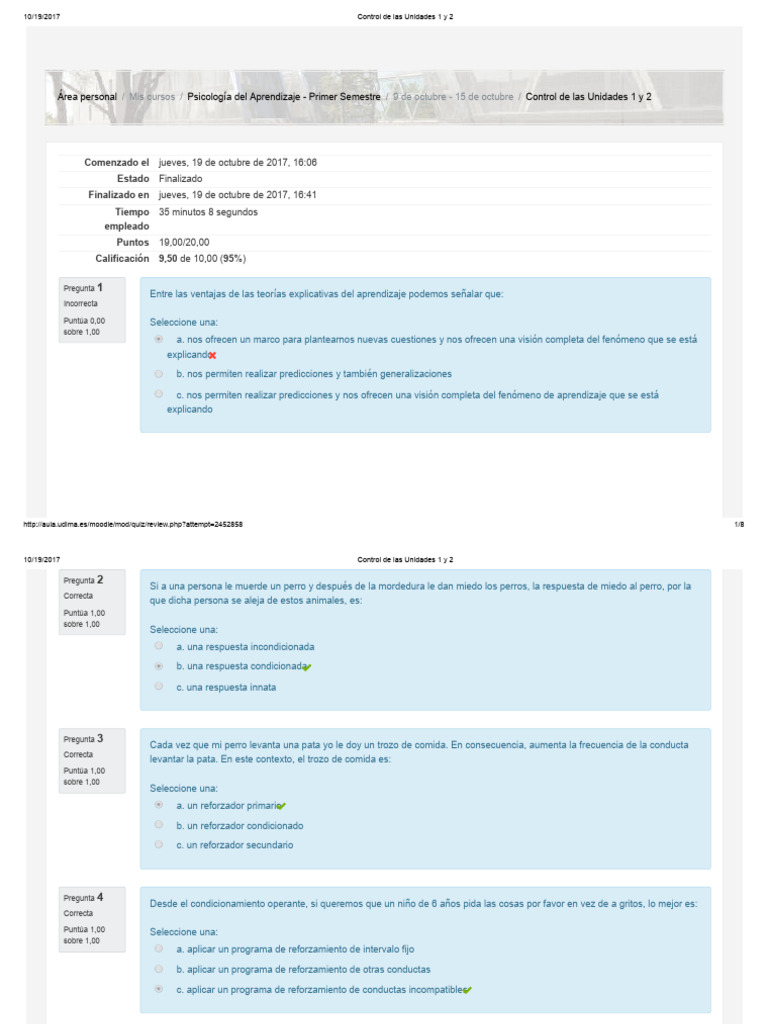 Recopilatorio Ud 1 y 2 Psico | PDF | Behaviorismo | Reforzamiento