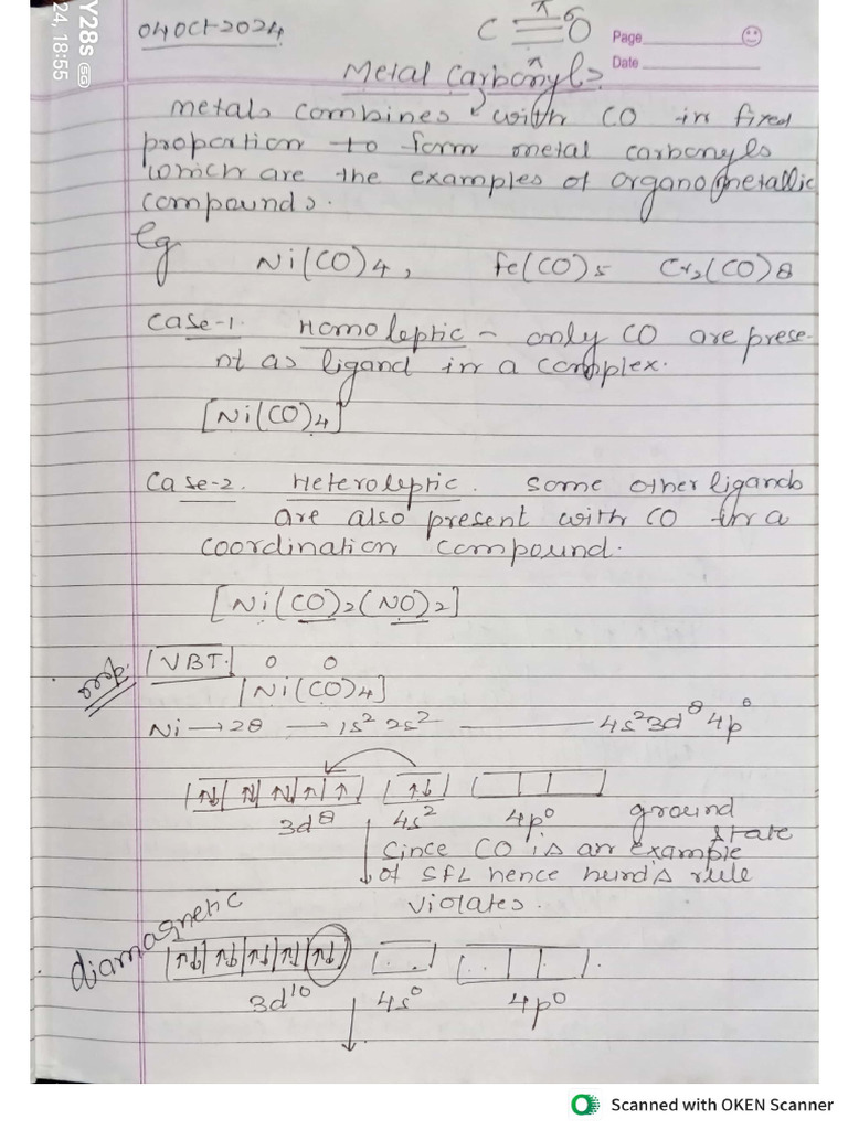 Chemistry Classwork 4thoct2024 | PDF