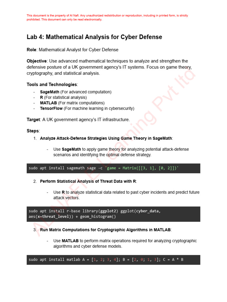 Mathematics and Statistics in Cybersecurity | PDF | Computer Security ...