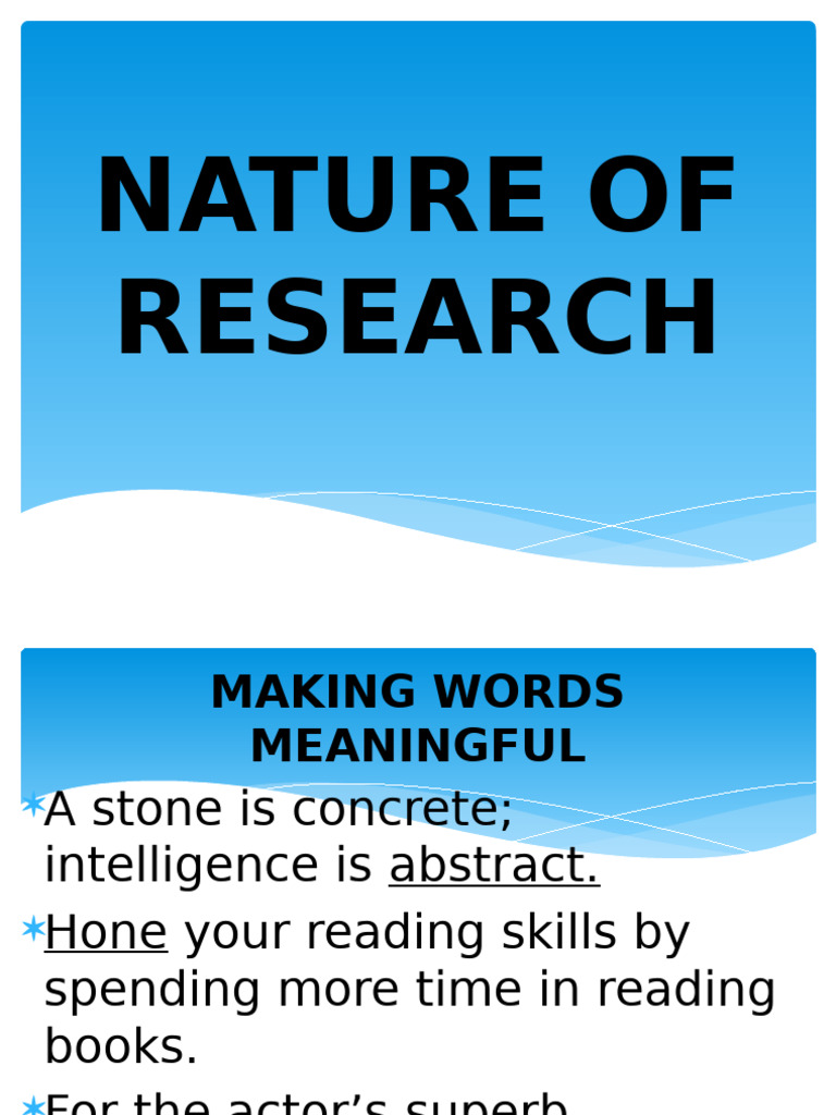 Lesson 2 - Nature of Research | PDF